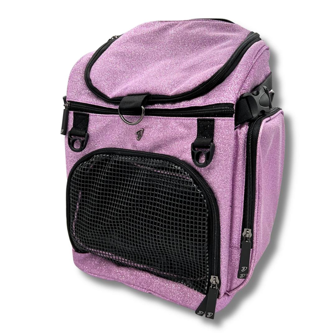 mini purple backpack