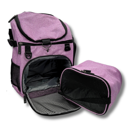 mini purple backpack